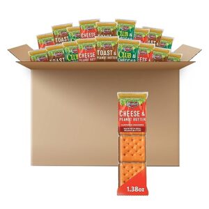 keebler sandwich crackers, single serve snack crackers, lunch snacks, variety pack (45 packs)