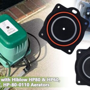 HP60/80 Air Pump Rebuild Kit for Hiblow HP 80, HP 60 Aerators, HP-80-0110, Included Diaphram, Filter and Screws Kit.