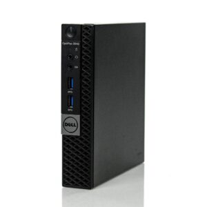 Dell OptiPlex 3040 Micro Business Desktop PC, Intel Core i3 6100T 3.2 GHz, 8 GB DDR3L, 256 GB SSD, WiFi, BT, DP, HDMI, Windows 10 64 Bit-Multi-Language Supports English/Spanish/French(Renewed)