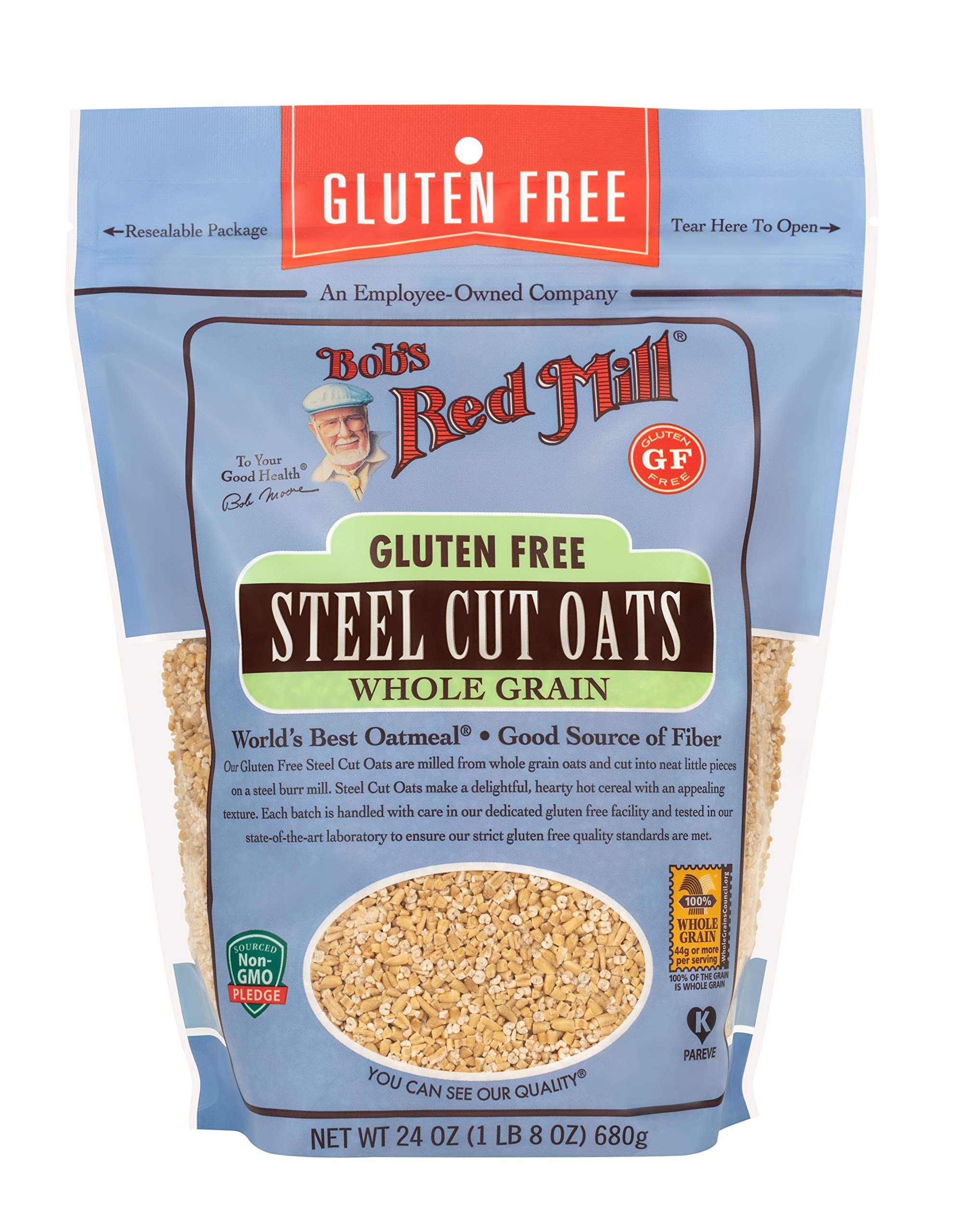 Bob's Red Mill Gluten Free Steel Cut Oats, 24-ounce (Pack of 4)