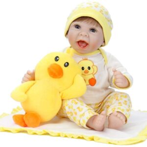 Aori Lifelike Reborn Baby Dolls - Realistic Newborn Baby Doll with Feeding Toy Accessories for Kids 3+