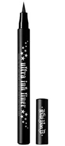 kat von d beauty ultra ink liner, black, liquid, vegan, smudge resistant, felt tip