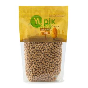 yupik organic raw chickpeas, 2.2 lb, non-gmo, vegan, gluten-free, pack of 1