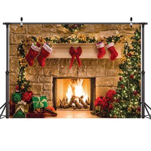 cylyh 7x5ft christmas photography backdrops child christmas fireplace decoration background for photo d087