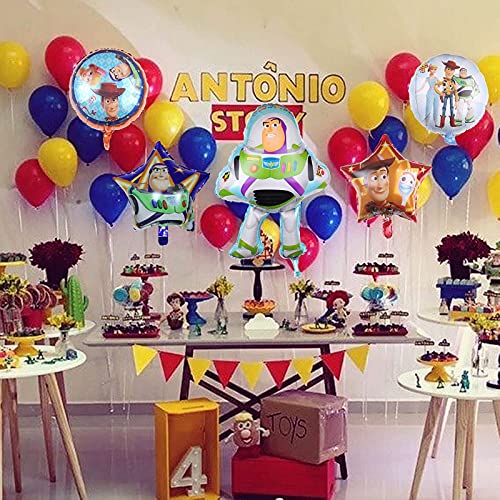 5PCS Story Balloon Party Supplies 30" Foil Balloons for Kids Baby Shower Birthday Party Decorations