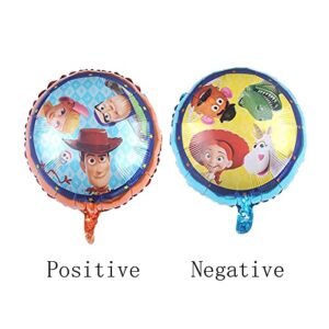 5PCS Story Balloon Party Supplies 30" Foil Balloons for Kids Baby Shower Birthday Party Decorations