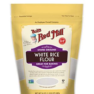 Bob's Red Mill Gluten Free White Rice Flour, 24 Ounce (Pack of 1)