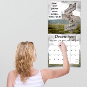 2024 Success Motivational Wall Calendar, Powerful Inspirational Quotes for Success in Life and Business, Large 12 x 12 Inch Full Color Photos