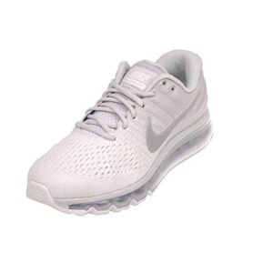 nike womens air max 2017 low top lace up running sneaker (10, pure platinum/wolf grey-white)