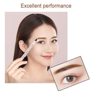 Microblading Eyebrow Pen, 4 Pack Brow Pen Brown, 24 Hours Waterproof Tattoo Pen for Eyebrow, Micro-Fork Tip Brow Pencil, 3D Nature Brow Pen, Eyebrow Pencils