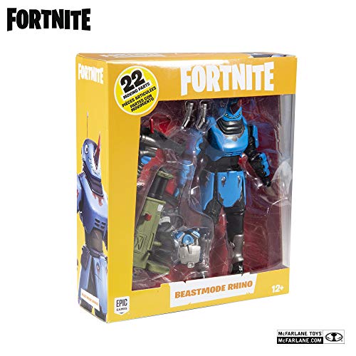 McFarlane Toys Fortnite Beastmode Rhino Premium Action Figure, Multi