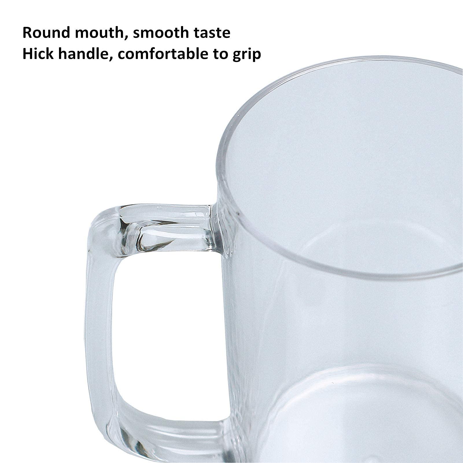 Mini Plastic Beer Mug, 5 oz Unbreakable Tasting Glasses, BPA-free, Clear Juice Cups, Suitable for Kids (Set of 9)