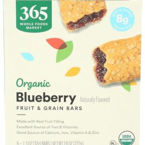 365 by Whole Foods Market, Organic Blueberry Cereal Bar 6 Count, 7.8 Ounce