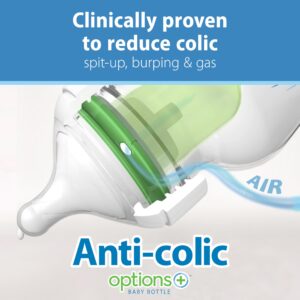 Dr. Brown's Anti-Colic Wide-Neck Feeding Set with Slow Flow Nipples, Travel Caps & Silicone Pacifier