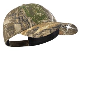 led hat light - powercap 2.0 baseball cap with light built in - led cap visor light with bright headlight (2.0 real tree edge)