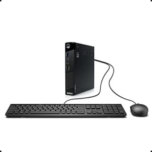 lenovo thinkcentre m73 tiny business desktop computer, intel core 4th gen 2.9ghz, 4g ddr3, 500g, wifi, usb 3.0, vga, displayport, win 10 pro 64-bit supports english/spanish/french(renewed)