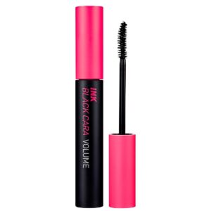 peripera ink black mascara, volumizing, lengthening, thick, waterproof, smudge proof, long lasting, not animal tested, volume curling (002), 0.24 fl oz