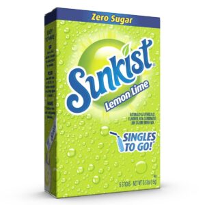 Sunkist Singles to Go Drink Mix Variety Pack, 1 Orange, 1 Grape, 1 Pineapple, 1 Lemon Lime, 1 Strawberry, 1 Red Punch, 1 CT, 1 CT