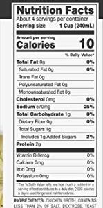 Amazon Brand - Happy Belly Reduced Sodium Chicken Broth, 2 pound (Pack of 1)