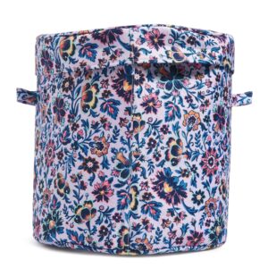 vera bradley women's storage bin with lid, prairie paisley, one size