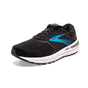 brooks women's ariel '20 running shoe - black/ebony/blue - 9 medium