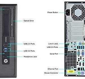 HP 800 G1 Small Form Desktop Computer Tower Bundle Package (Intel Core i5, 8GB Ram, 1TB HDD, Dual 19 Inch LCD Monitor (Brands may vary), WIFI, DVD-RW - Windows 10 Pro (Renewed)