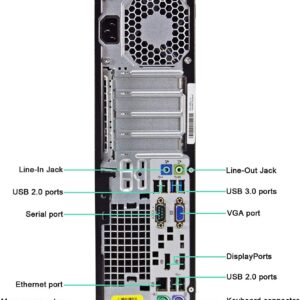 HP 800 G1 Small Form Desktop Computer Tower Bundle Package (Intel Core i5, 8GB Ram, 1TB HDD, Dual 19 Inch LCD Monitor (Brands may vary), WIFI, DVD-RW - Windows 10 Pro (Renewed)