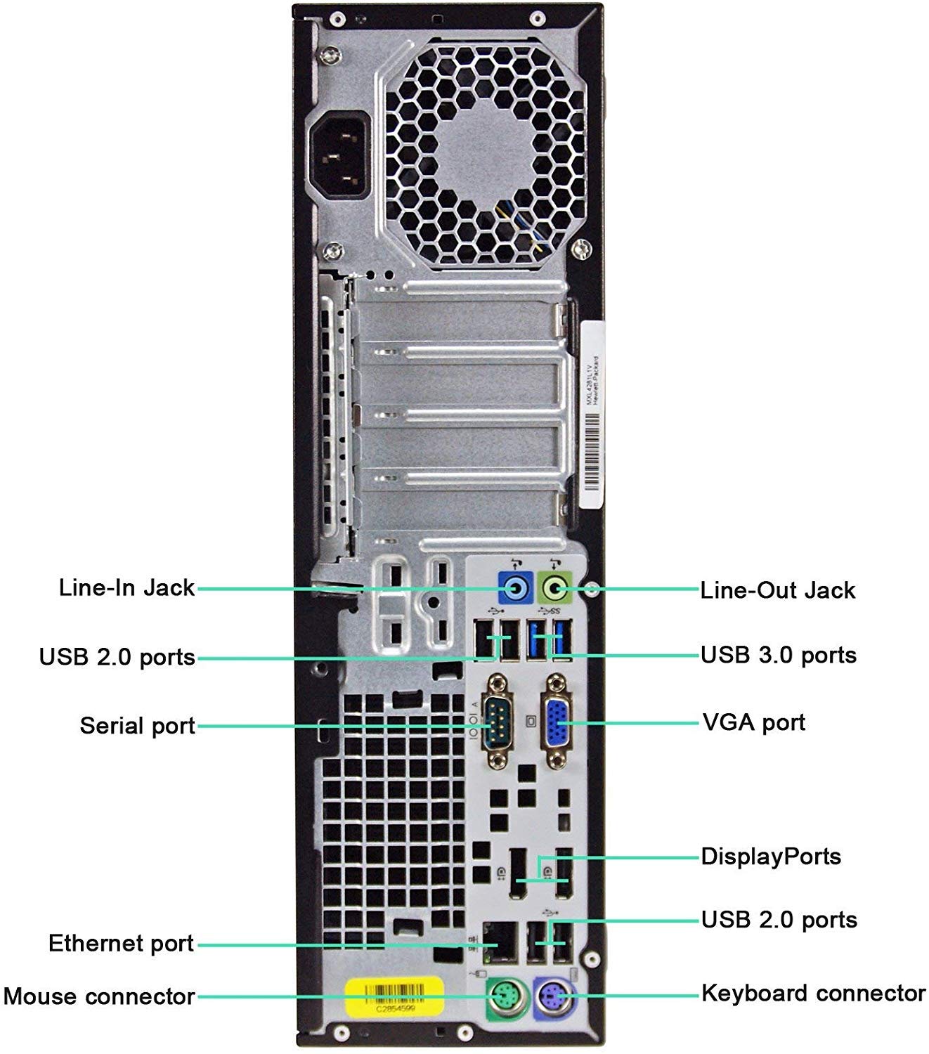 HP 800 G1 Small Form Desktop Computer Tower Bundle Package (Intel Core i5, 8GB Ram, 1TB HDD, Dual 19 Inch LCD Monitor (Brands may vary), WIFI, DVD-RW - Windows 10 Pro (Renewed)