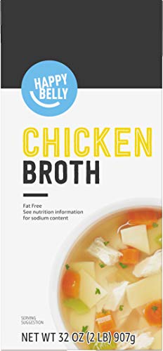 Amazon Brand - Happy Belly Chicken Broth, 2 pound (Pack of 1)