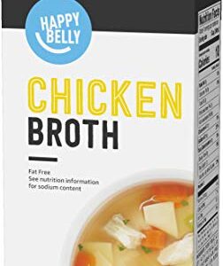 Amazon Brand - Happy Belly Chicken Broth, 2 pound (Pack of 1)