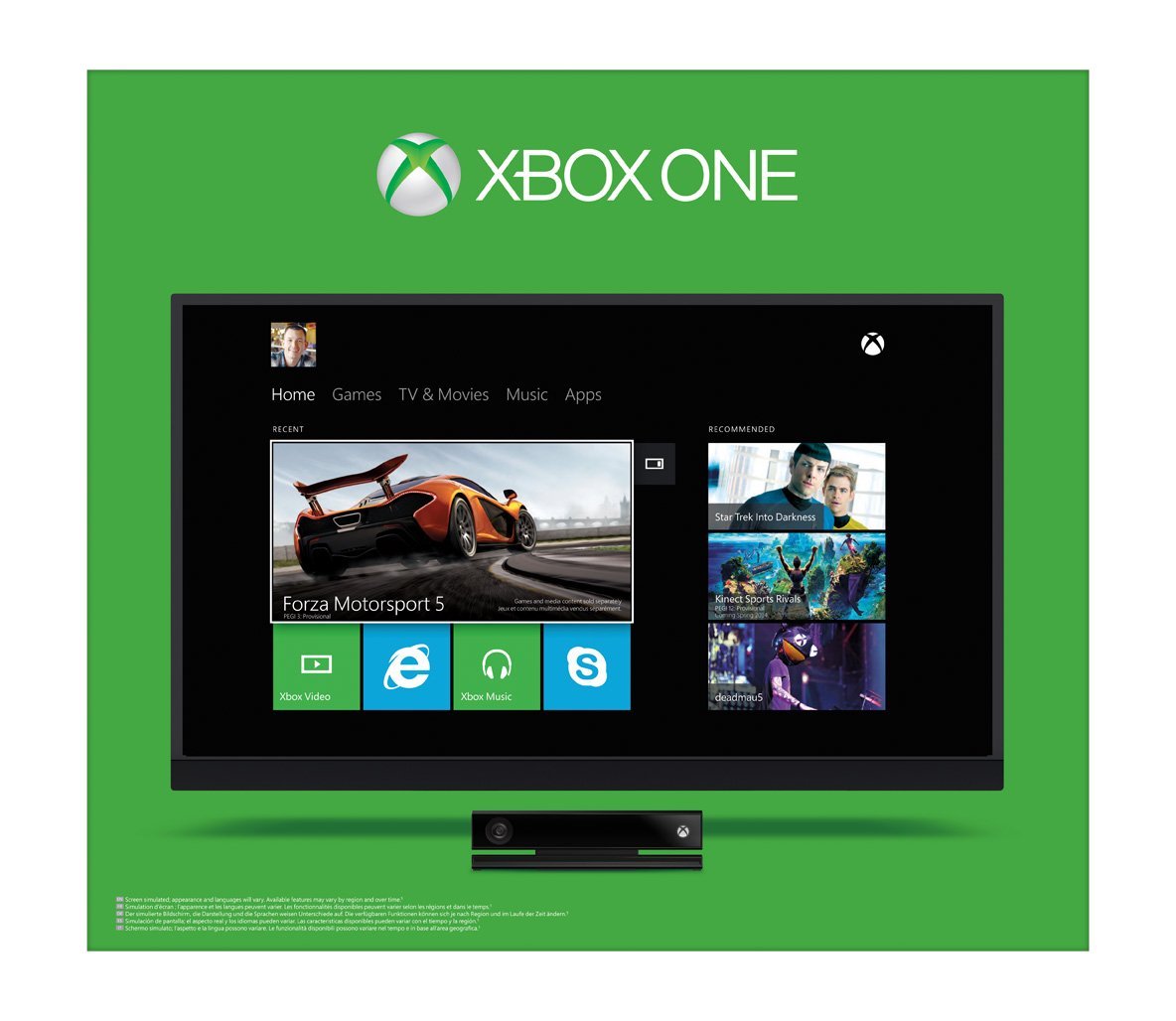 Microsoft Xbox One 500 GB Console - Black (Renewed)