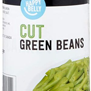 Amazon Brand - Happy Belly Cut Green Beans, 15 ounce (Pack of 1)