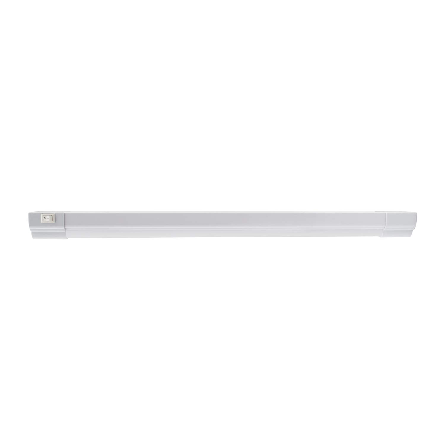 Maxxima 18 inch LED Under Cabinet Light - 900 Lumens Warm White 3000K, Undermount Strip Lighting for Kitchen, Closet, and Bedroom, On/Off Switch, Plug in, Energy Star Rated