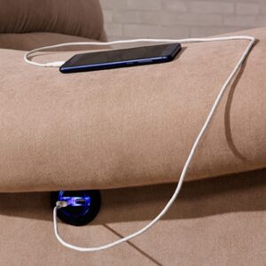 Famus 2 Button/Switch 5 Pin Lift Chair or Power Recliner Hand Control,Handset with USB Plug and Blue Light