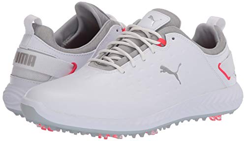 PUMA womens Ignite Blaze Pro Golf Shoe, Puma White-high Rise, 7.5 US