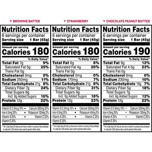 Kellogg's Special K Protein Meal Bars, Meal Replacement, Bulk Protein Snacks, Variety Pack (3 Boxes, 18 Bars)