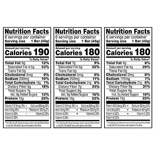 Kellogg's Special K Protein Meal Bars, Meal Replacement, Bulk Protein Snacks, Variety Pack (3 Boxes, 18 Bars)