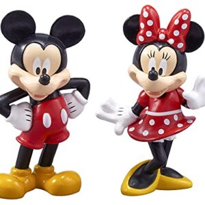 DecoSet® Disney Mickey Mouse and Minnie Mouse Cake Topper, 2-Piece Topper Set, Durable Food-Safe Plastic