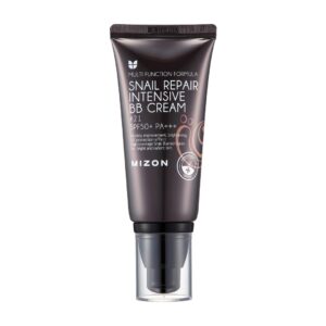 mizon snail repair blemish balm, multifunctional bb cream with snail mucus filtrate, skin care and makeup coverage, strenghtens skin elasticity, improves fine wrinkles(#21)