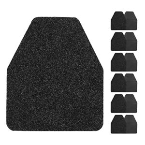 houseables urinal mats, floor pads, 12 pack, 17.25" x 20.5", black, blue, homeplate, polypropylene fibers, disposable, splash mat, pee pad, for men’s bathroom, urine, restroom, eliminating odor