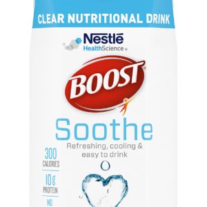 Boost Soothe Clear Nutritional Drink, Peach Mint, 8 FL OZ, 6-Pack