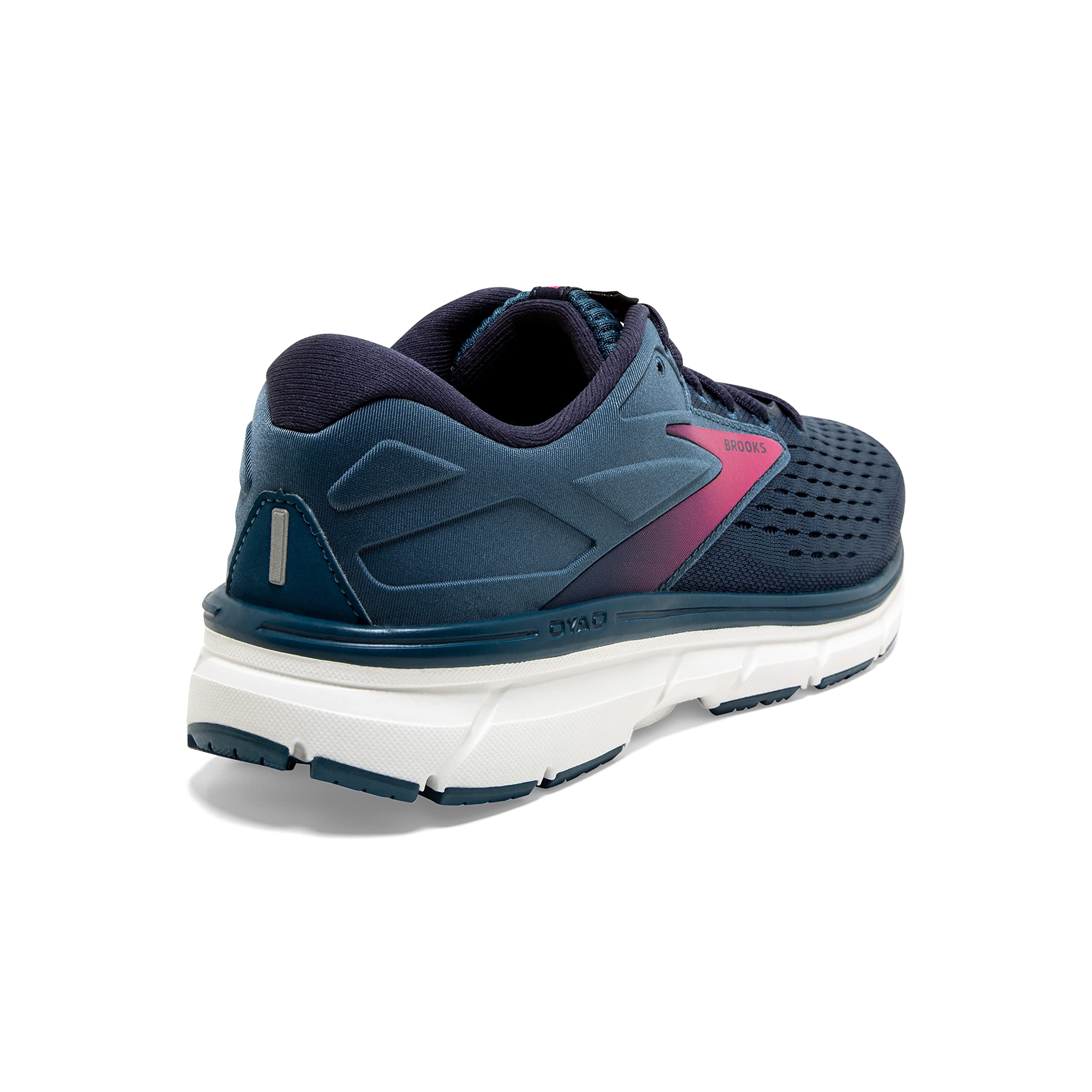 Brooks Women's Dyad 11 Running Shoe - Blue/Navy/Beetroot - 8 X-Wide