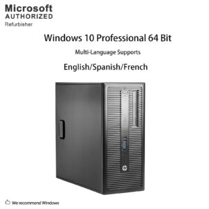 HP EliteDesk 800 G2 6th Gen Tower Business Desktop Computer, Intel Core i5 6500 up to 3.6GHz, 16G DDR4, 120G SSD + 2T, WiFi, USB 3.0, VGA, DP, Win 10 Pro 64-Bit Supports EN/ES/FR(CI5)(Renewed)