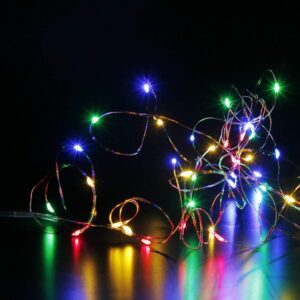 MUMUXI Remote Control Fairy Lights Battery Operated String Lights with Timer [Set of 4], 20ft 60 LED Twinkle Lights with Remote | Color Changing Outdoor Fairy Lights Waterproof Firefly, Multicolor