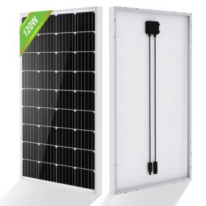 eco-worthy 120w 12v solar panel, high efficiency mono module for motorhome caravan camper shed boat yacht off grid solar system backup power