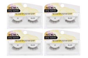 andrea false lashes style 53 - black 4 pairs