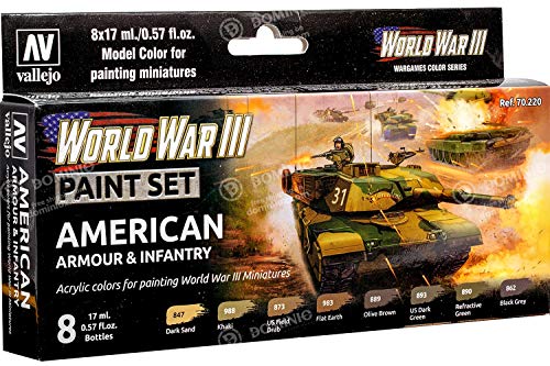 Model Color WWIII American Armour & Infantry