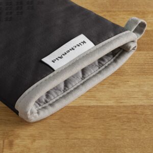 KitchenAid Asteroid Oven Mitt Set, 7"x12.5", Black, 2 Piece