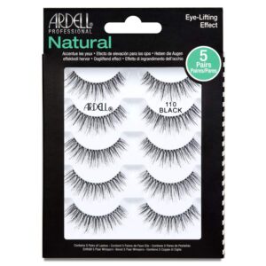 Ardell False Eyelashes, Natural 110, 5 pair + bonus pair Multipack for Eye-Lifting Effect