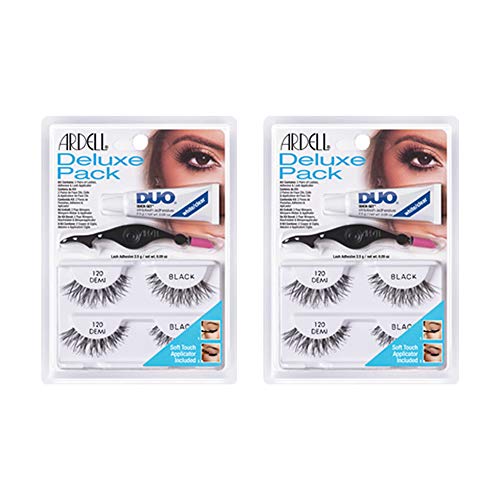 Ardell Deluxe Pack False Eyelashes #120 Demi, 2 Pairs x 2 Packs